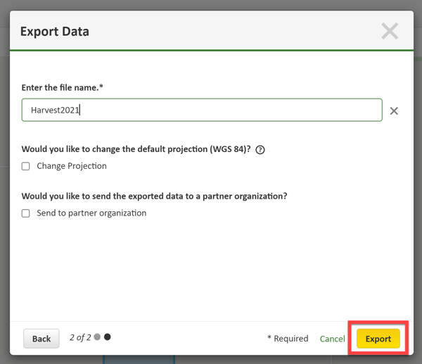 Exporting Shapefiles from MyJohnDeere Operations Center