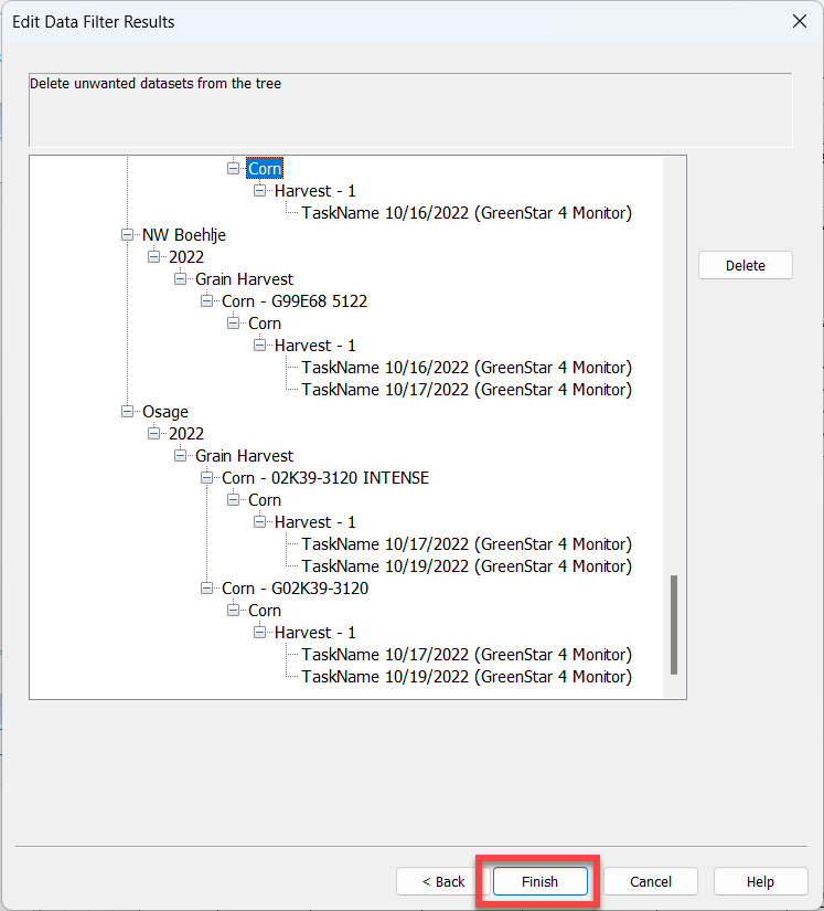 How to Batch Filter Yield Data