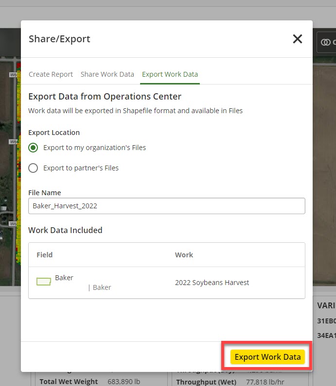 Exporting Shapefiles from MyJohnDeere Operations Center - New