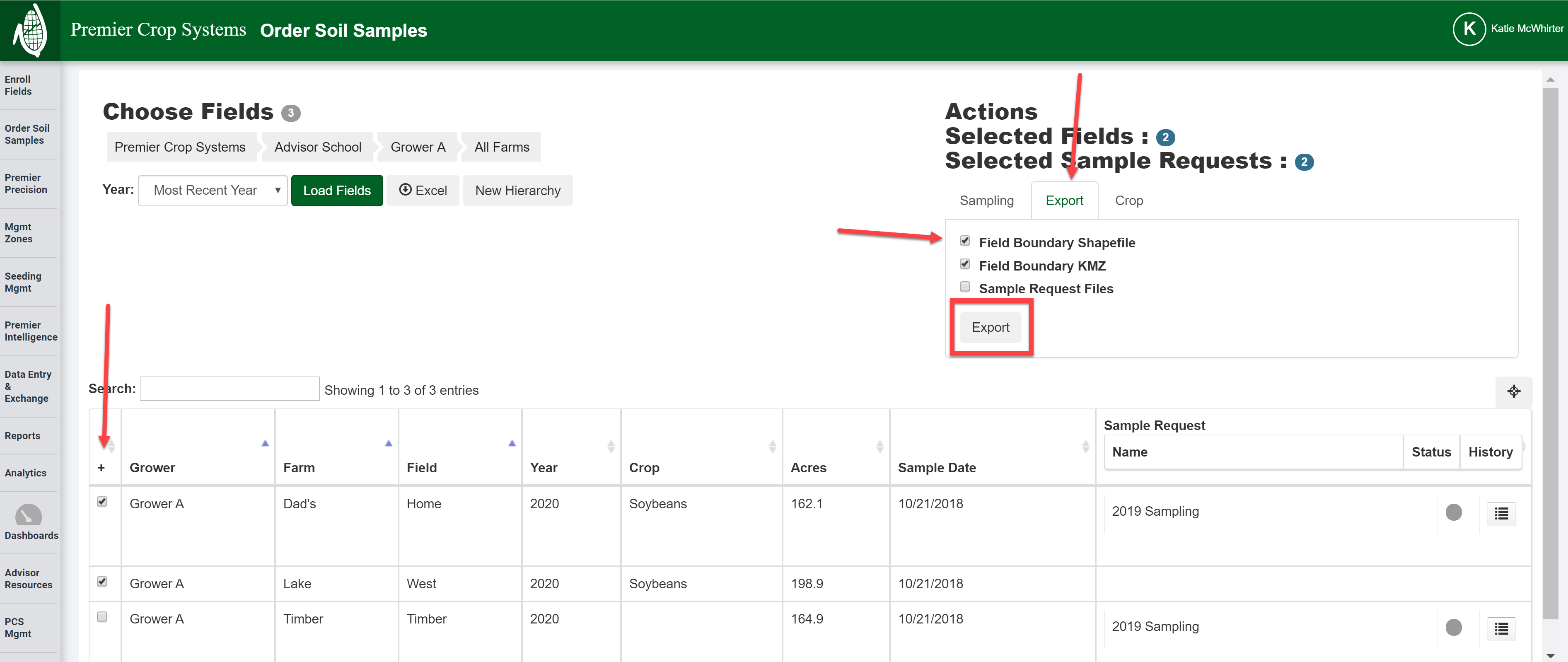 How to Export a Field Boundary as a Shapefile or KMZ