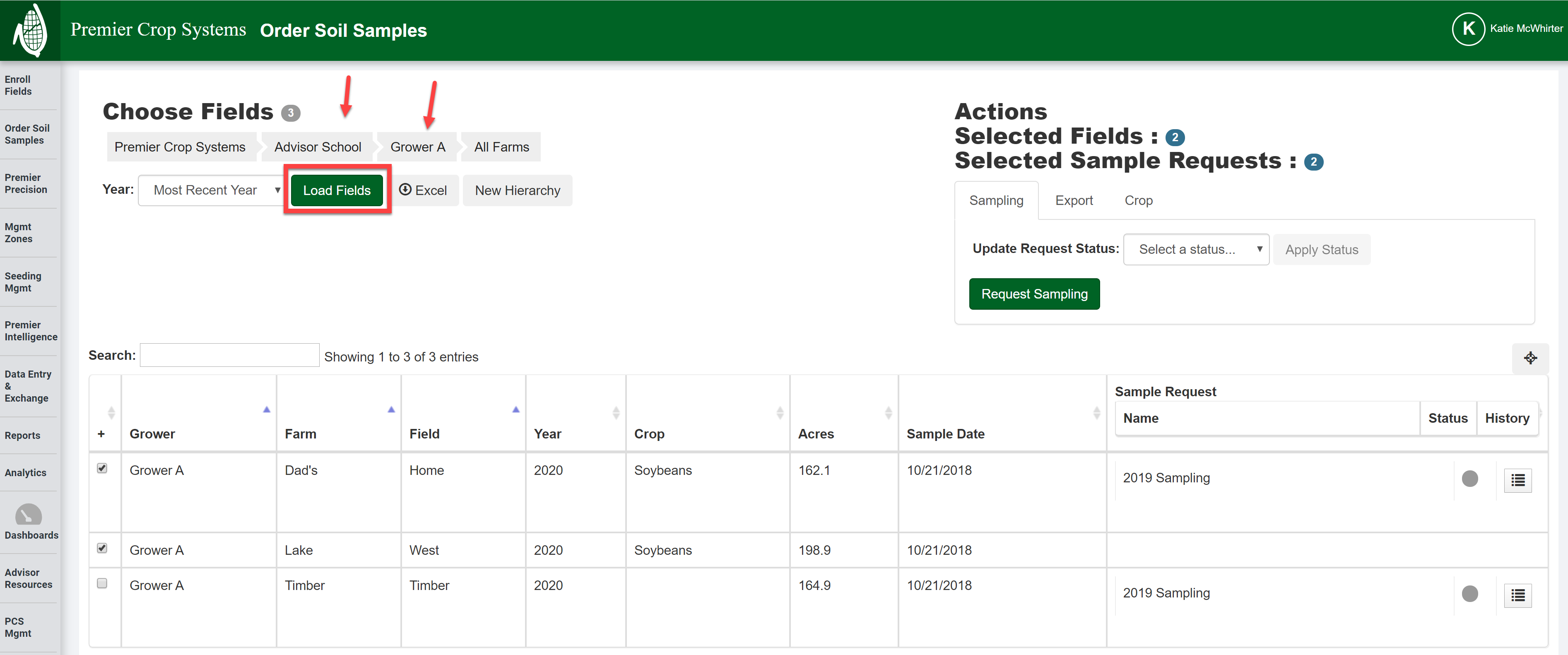 How to Request Soil Sampling for an Existing Field