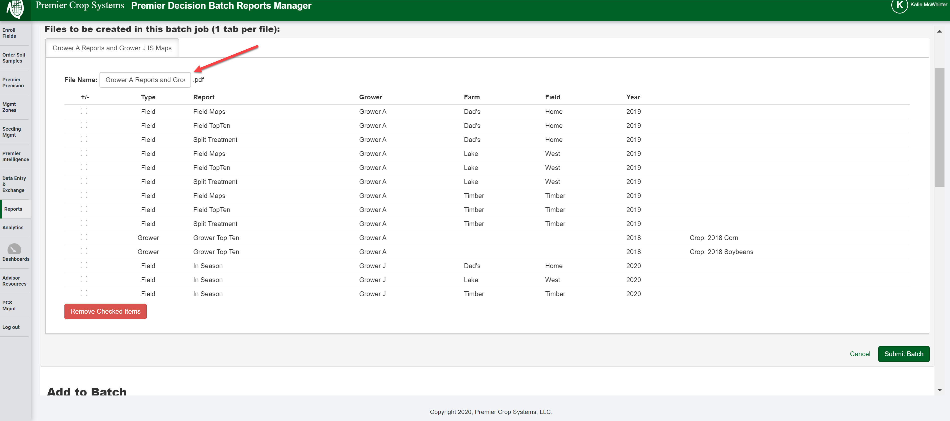 How Create Batch Reports