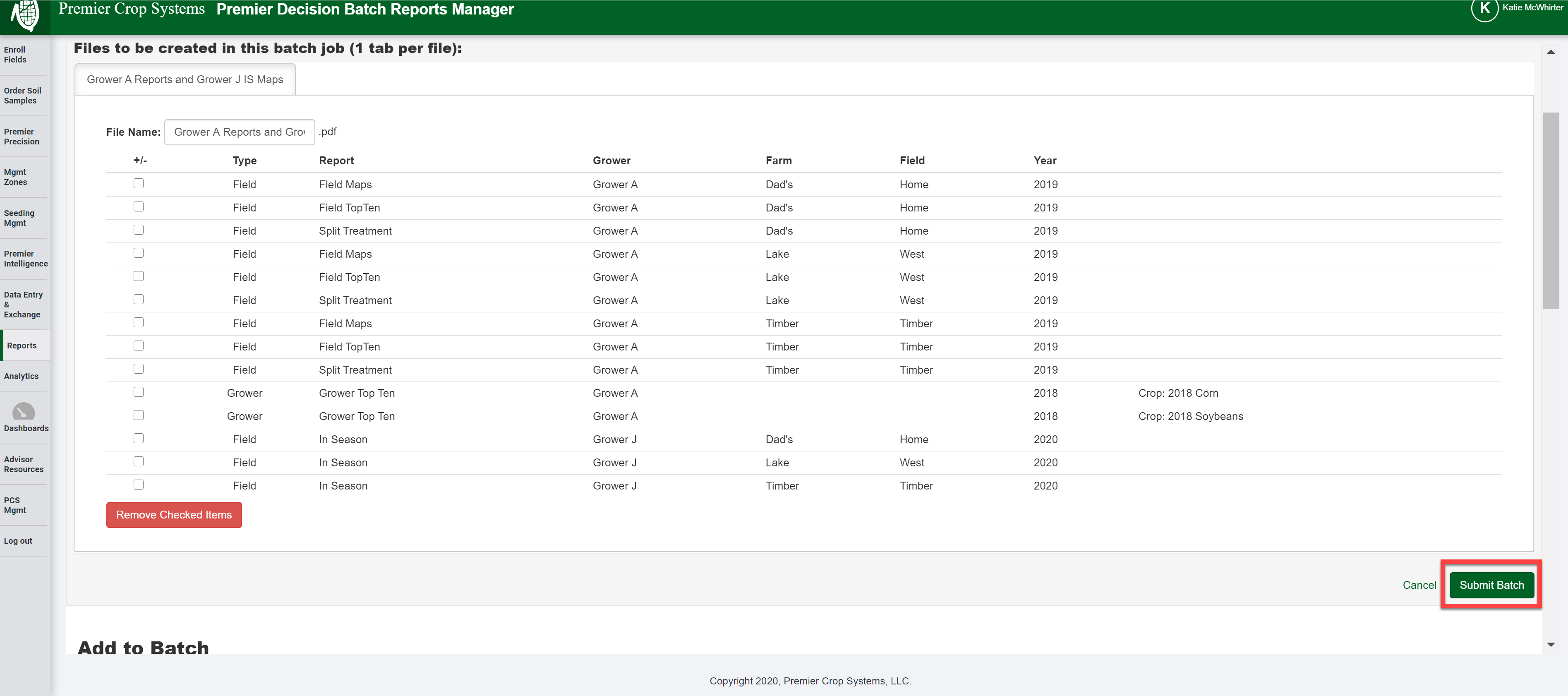 How Create Batch Reports